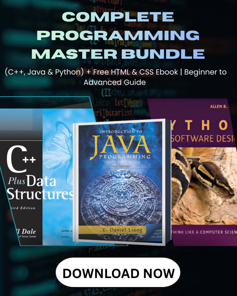 Complete Programming Master Bundle (C++, Java & Python) + FREE HTML ...